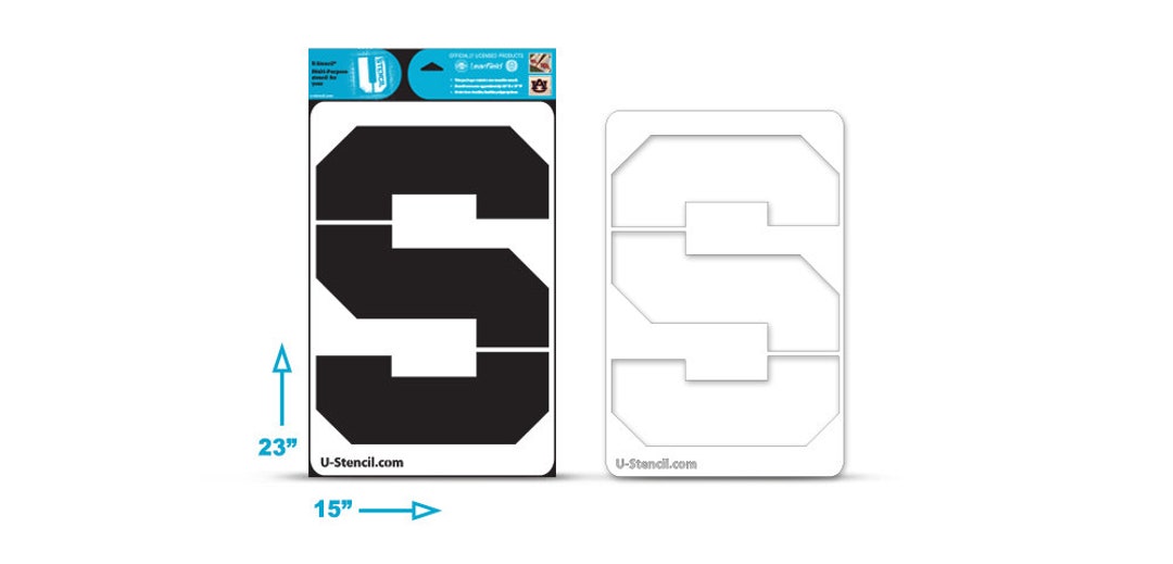 Michigan State “S” – Multi-purpose Stencil - Etsy