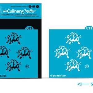 Officially Licensed Utah State Bull Pattern Culinary Crafter Stencil - Etsy