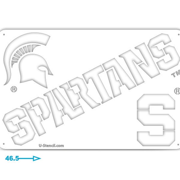 Michigan State Spartans Stencil - Etsy