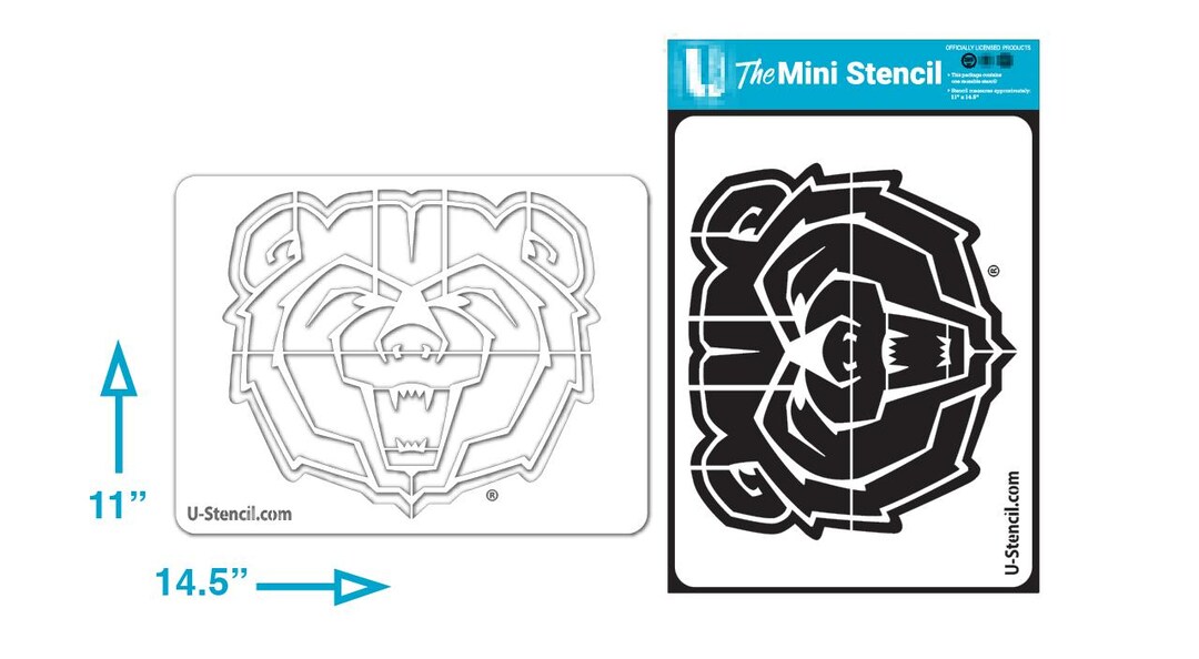 Missouri State Bear Mini Stencil - Etsy