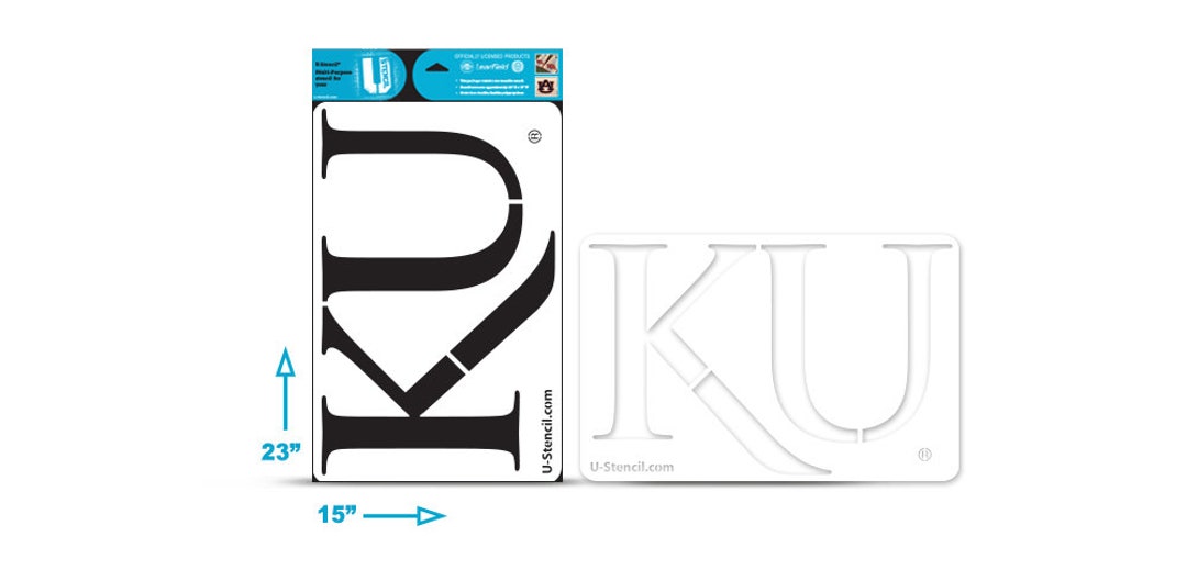 Kansas “KU” – Multi-purpose Stencil - Etsy