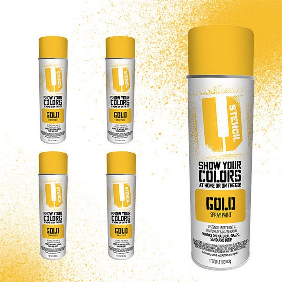 Grass Safe Spray Paint GOLD 4 PACK - Etsy
