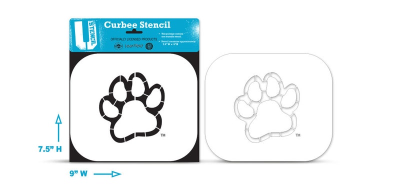 Fresno State Paw Curbee Stencil | Etsy