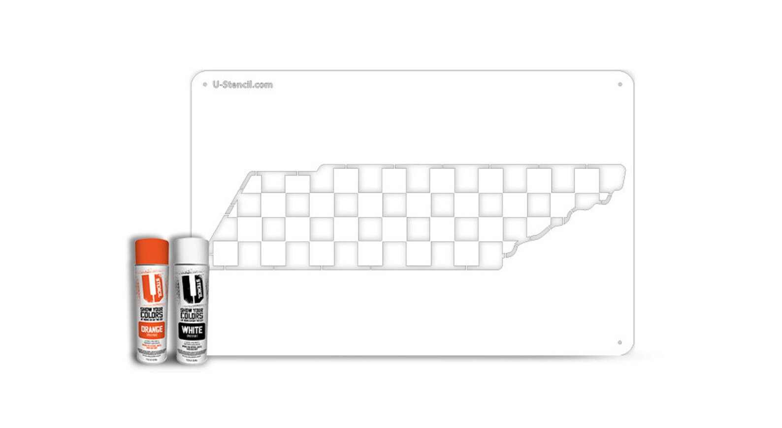 TENNESSEE Checkerboard Tailgater Stencil Kit - Etsy
