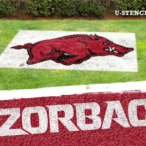 Arkansas “razorbacks” – Lawn Stencil Including Paint - Etsy