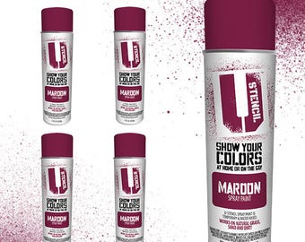Grass Safe Spray Paint MAROON 4 PACK - Etsy