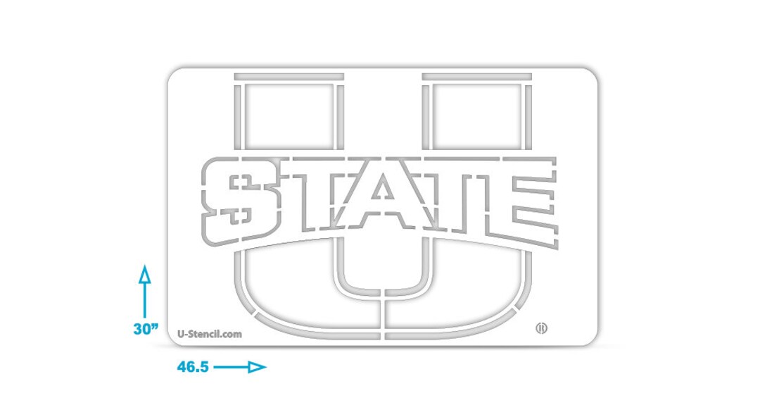 Utah State – Tailgater Stencil - Etsy
