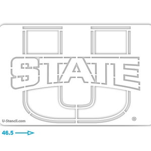 Utah State – Tailgater Stencil - Etsy