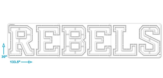 Ole Miss REBELS Lawn Stencil Only | Etsy