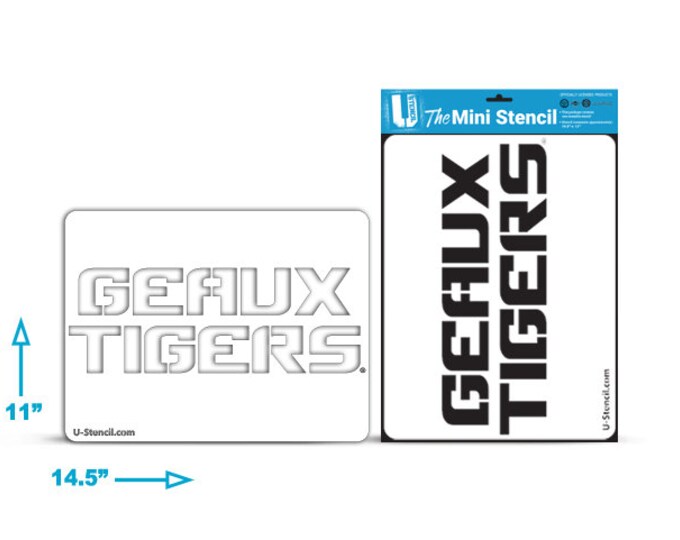 LSU "geaux Tigers" – Mini Stencil - Etsy