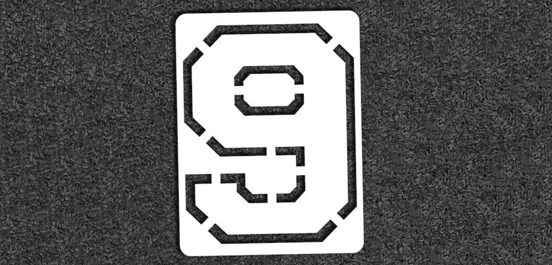 NUMBER 9 – MINI STENCIL - Etsy