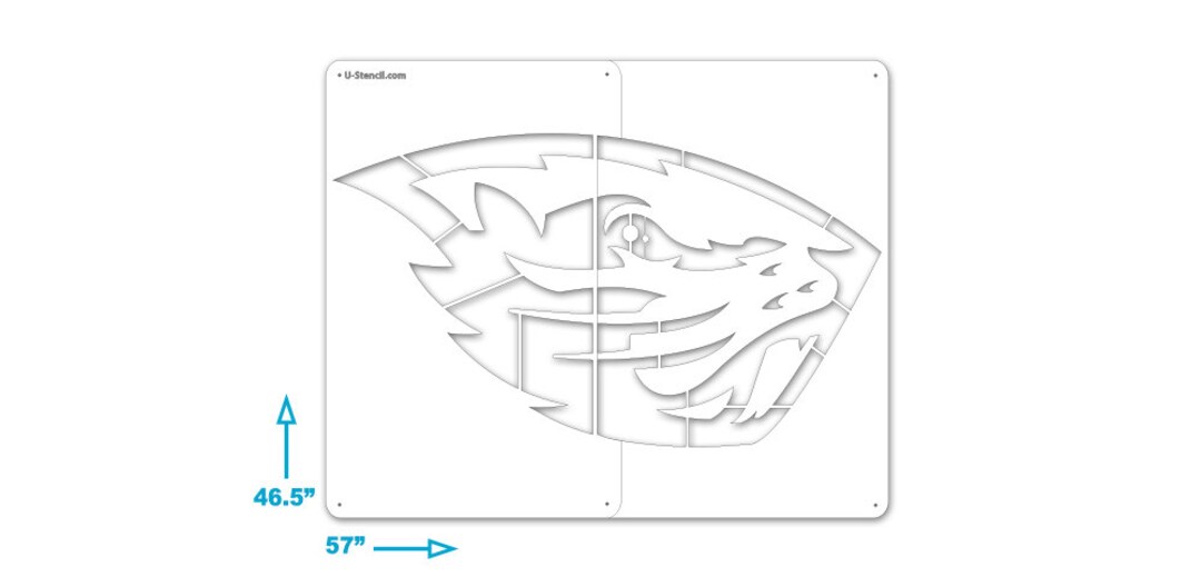 OREGON STATE BEAVER Lawn Stencil Only - Etsy.de