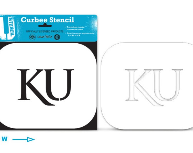 Kansas University “KU” – Curbee Stencil - Etsy