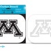 University of Minnesota Stencil M the Curbee - Etsy