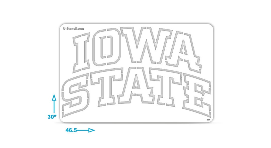 IOWA STATE – Tailgater Stencil Only - Etsy