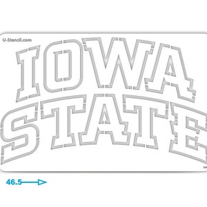 IOWA STATE – Tailgater Stencil Only - Etsy