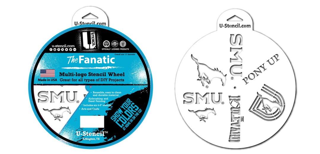 SMU Large Fanatic Stencil Wheel - Etsy