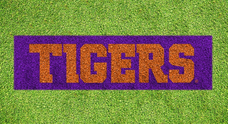 Clemson tigers Lawn Stencil Including Paint - Etsy