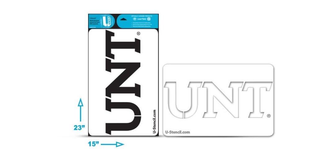 North Texas "unt" Stencil – Multi-purpose Stencil - Etsy