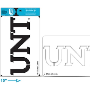 North Texas "unt" Stencil – Multi-purpose Stencil - Etsy
