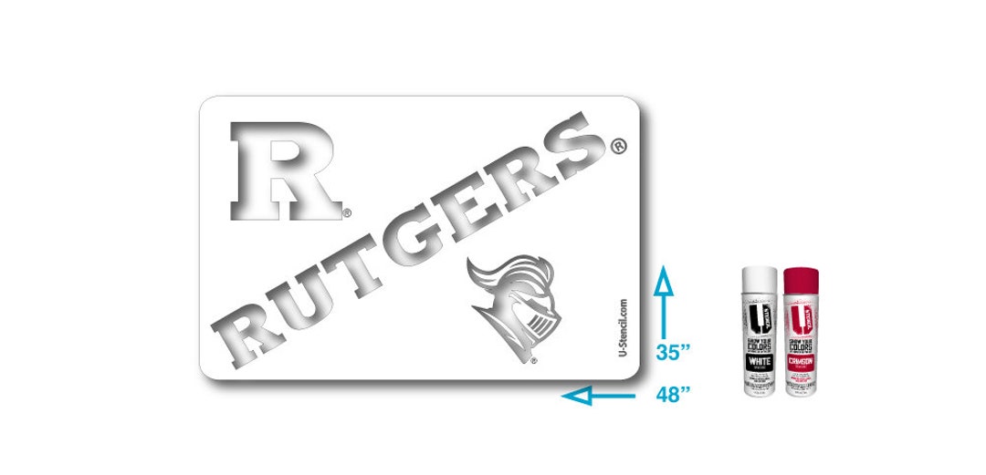 Rutgers Multi Logo – Tailgater Stencil Kit With Paint - Etsy