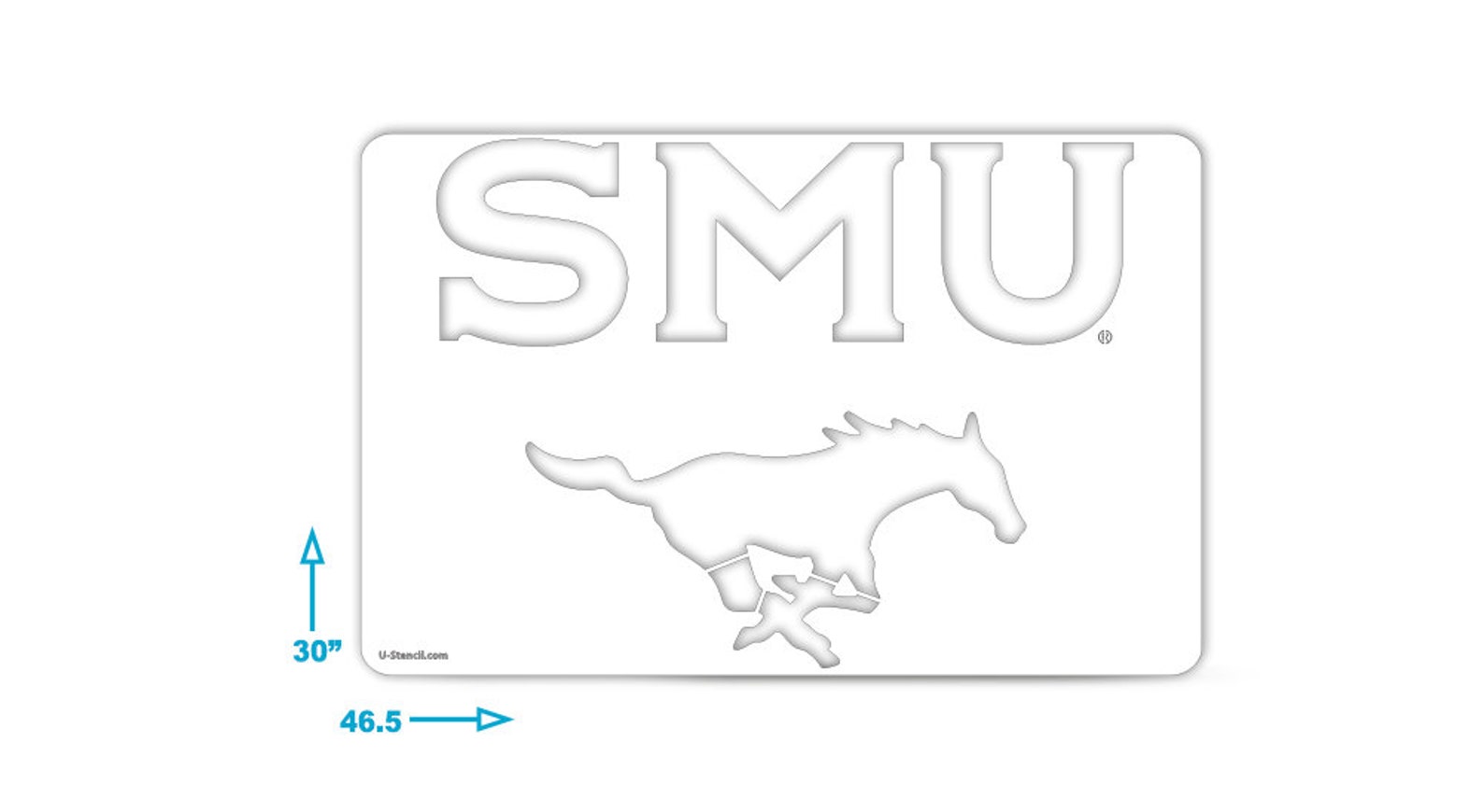 SMU MUSTANG Tailgater Stencil Only - Etsy
