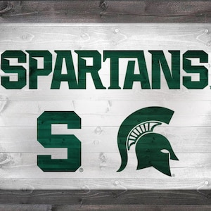 MICHIGAN STATE “SPARTANS” Stencil Kit – the Tailgater - Etsy