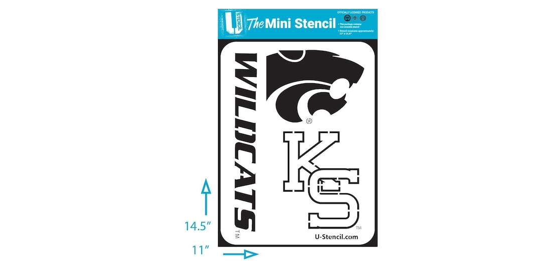 Kansas State 3 in 1 Mini Stencil - Etsy