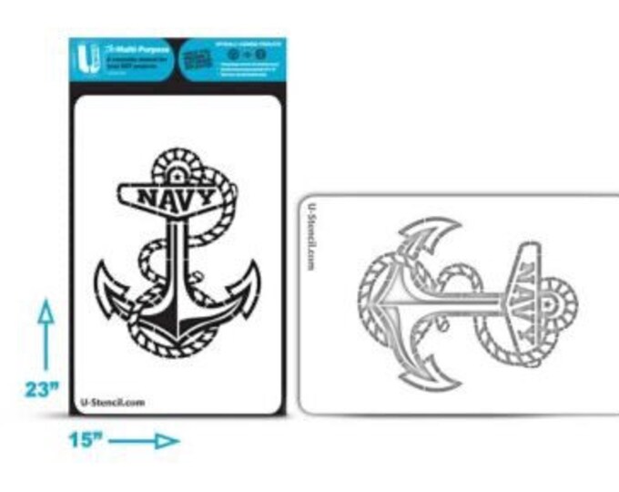 NAVY Anchor Stencil – Multi-purpose Stencil - Etsy