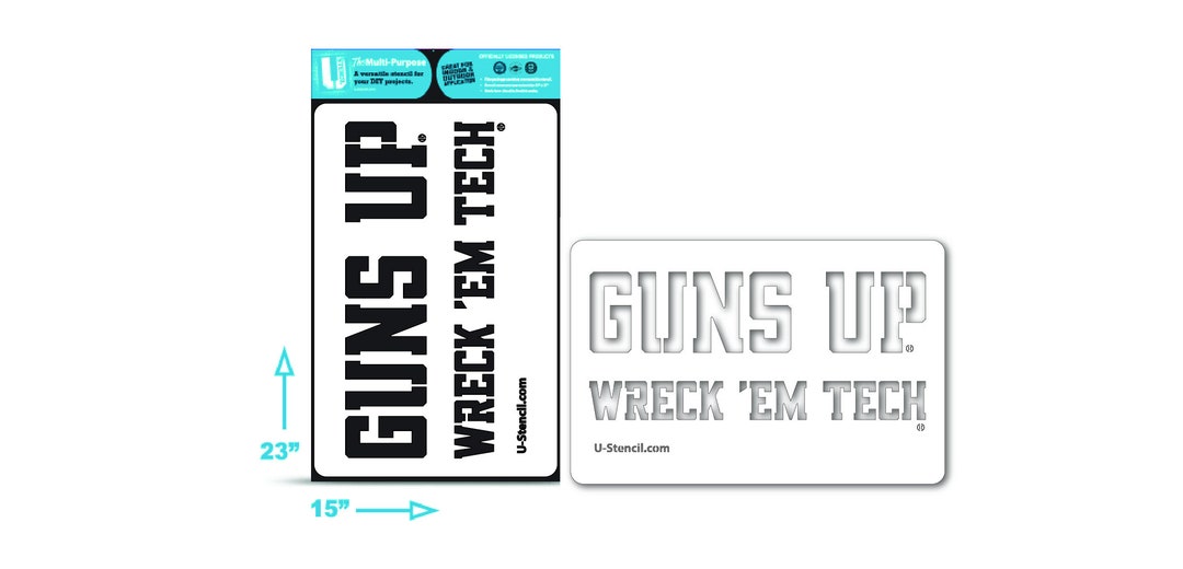 Texas Tech Guns up and Wreckem Tech the Multipurpose - Etsy