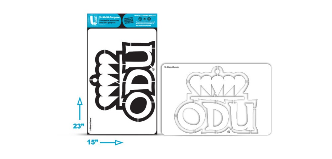 Old Dominion Stencil - ODU Crown - Multipurpose - Etsy