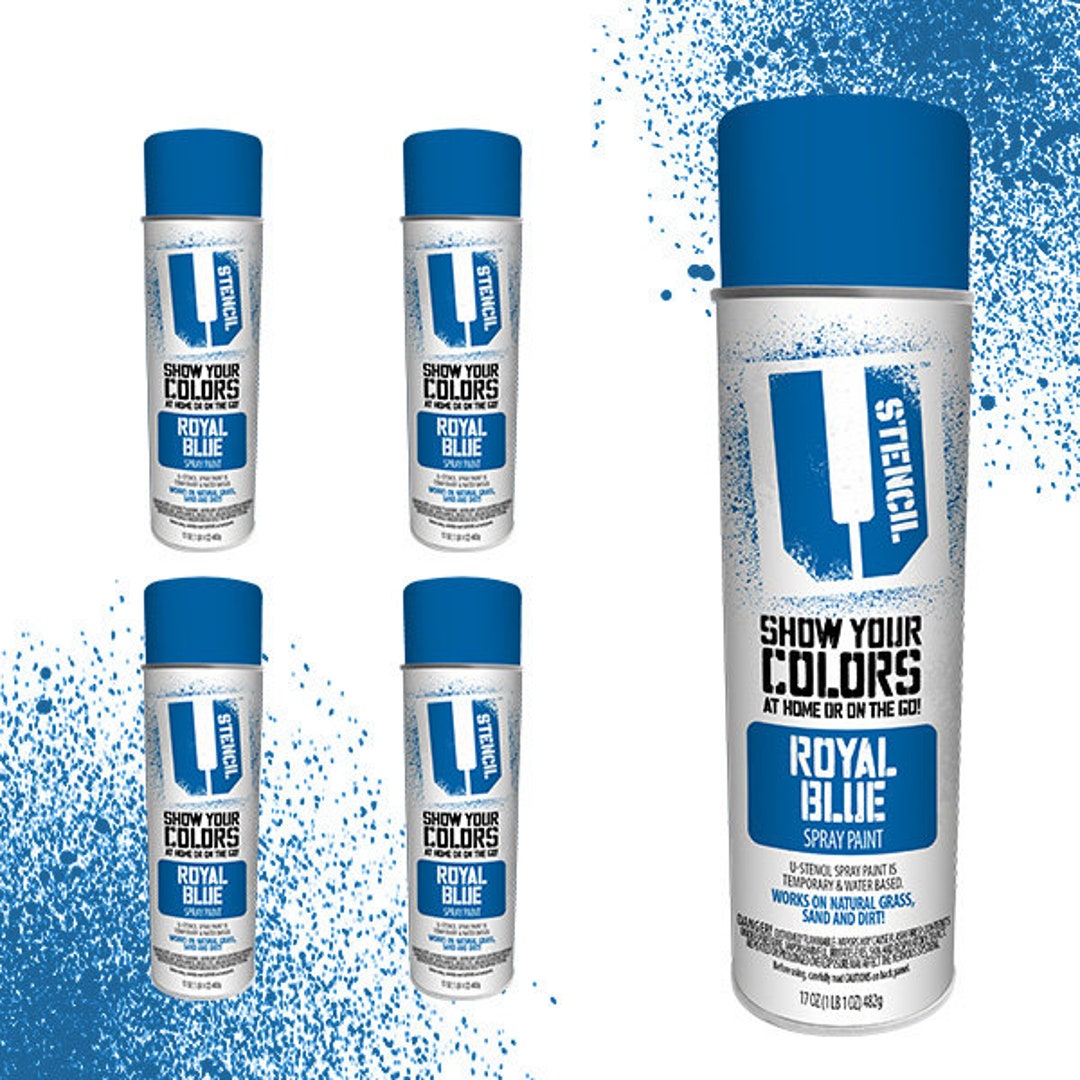 Grass Safe Spray Paint ROYAL BLUE 4-PACK - Etsy