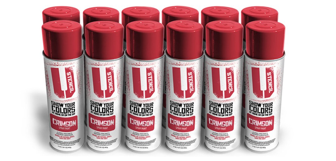 U-stencil Crimson Multipurpose Spray Paint - Marking/striping Paint - Etsy