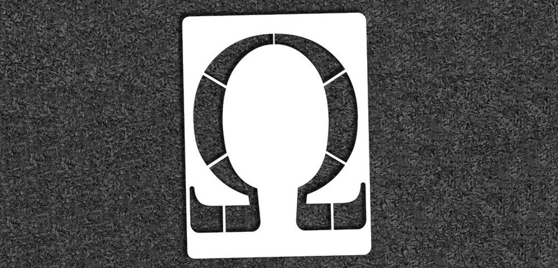 Greek Alphabet OMEGA MINI STENCIL - Etsy