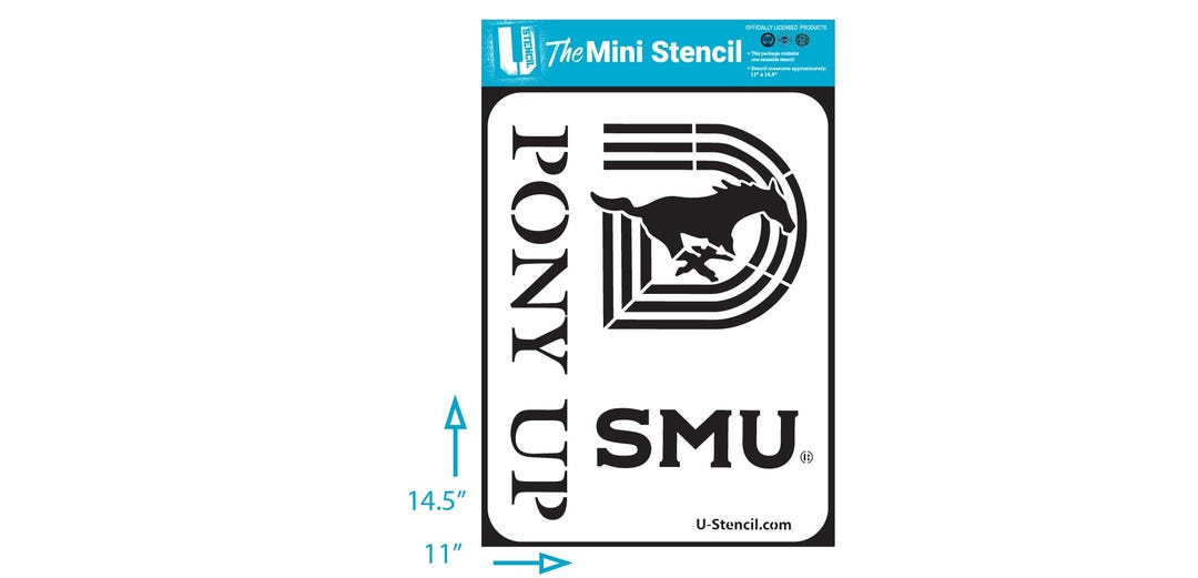SMU 3 in 1 Mini Stencil - Etsy