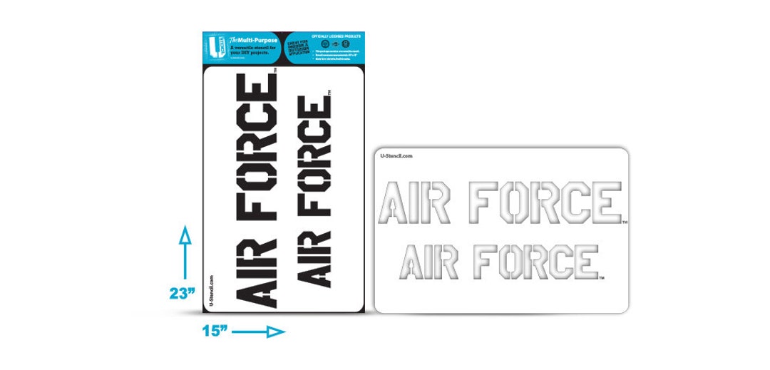 Air Force Stencil – Multi-purpose - Etsy