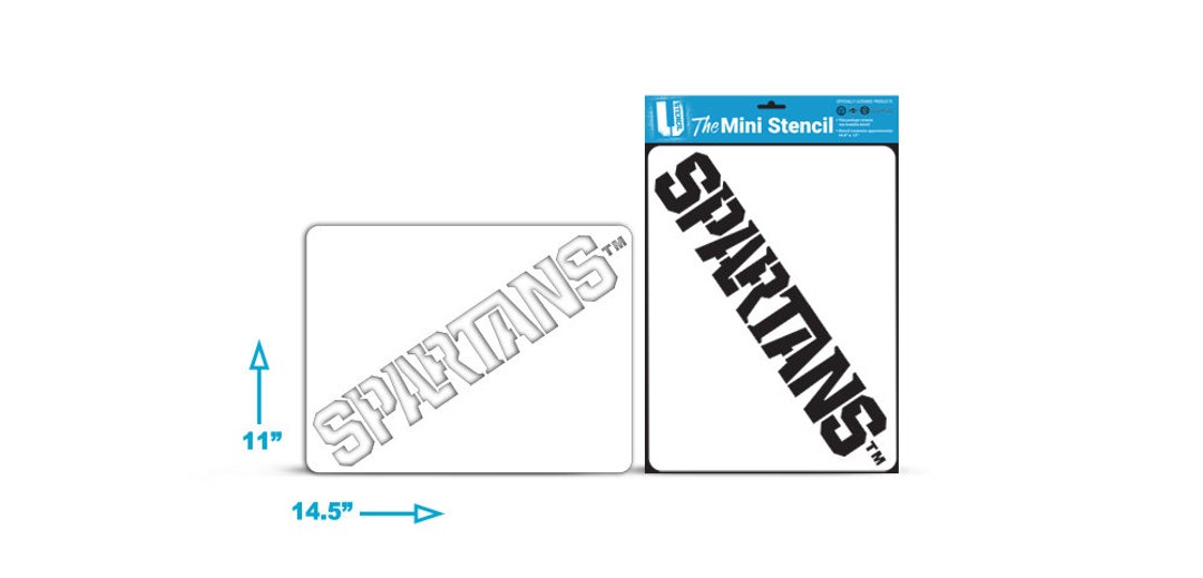 MICHIGAN STATE “SPARTANS” – Mini Stencil - Etsy