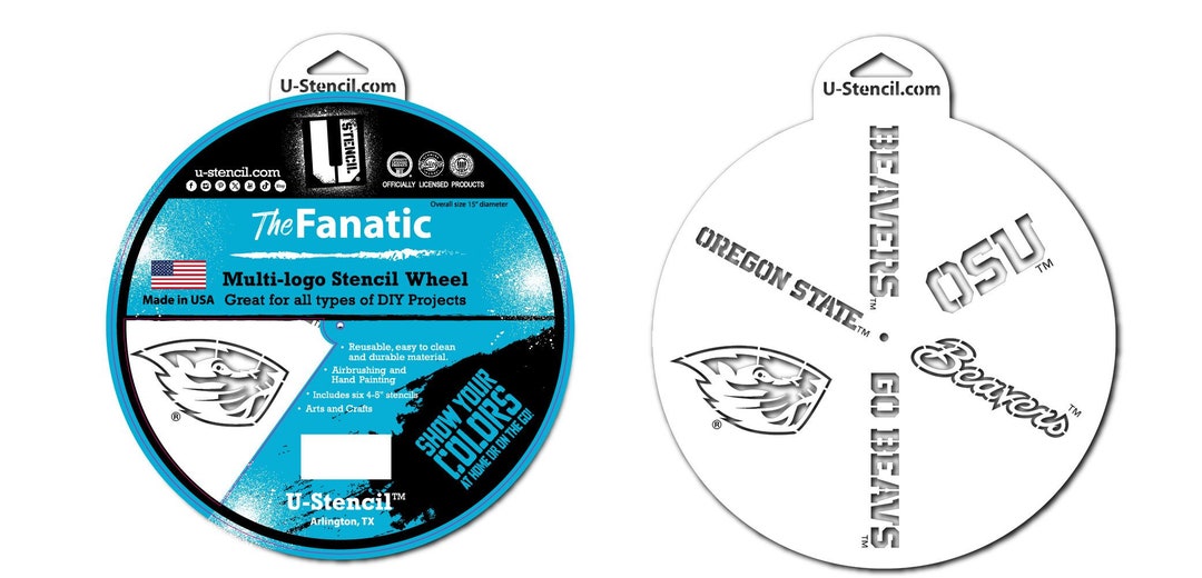 Oregon State Large Fanatic Stencil Wheel - Etsy