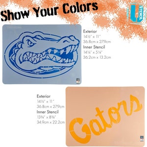 University of Florida Gator Head Mini Stencil - Etsy