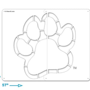 Fresno State Paw – Lawn Stencil Including Paint - Etsy