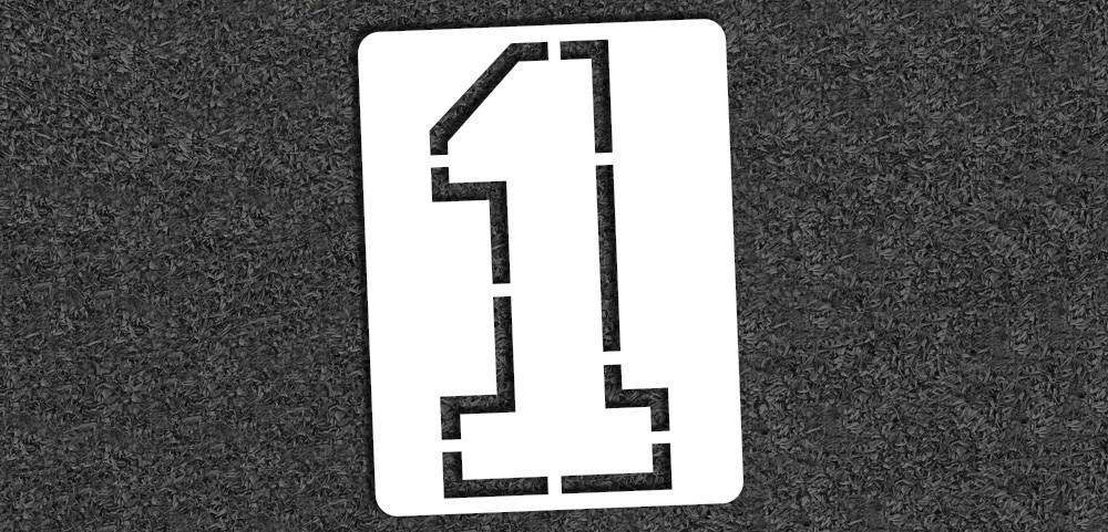 NUMBER 1 MINI STENCIL - Etsy