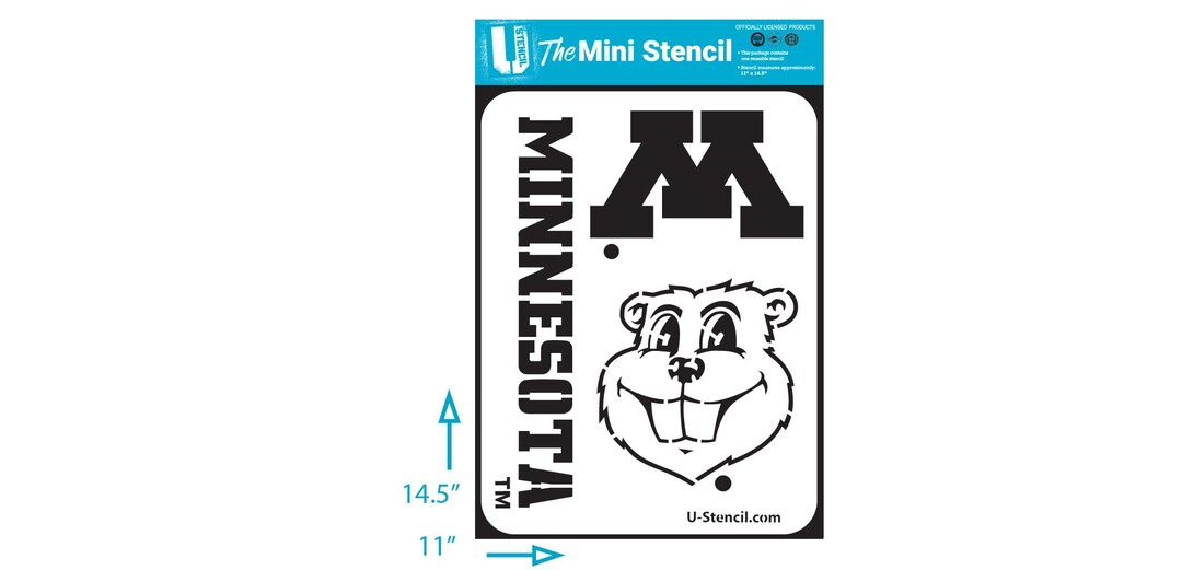 Minnesota 3 in 1 Mini Stencil - Etsy