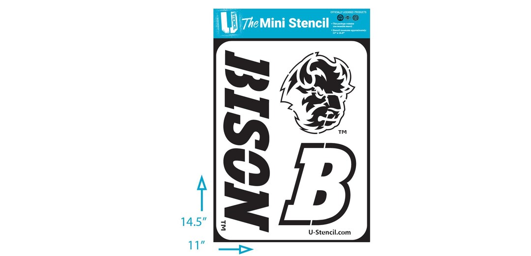 North Dakota State 3 in 1 Mini Stencil - Etsy
