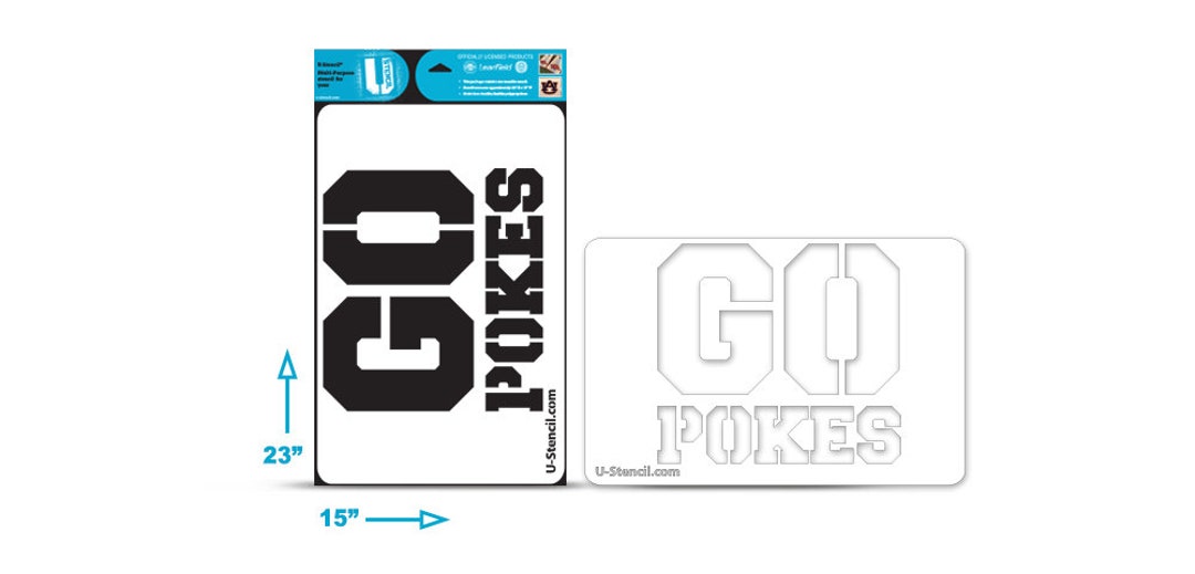 Oklahoma State “GO POKES” – Multi-purpose Stencil - Etsy