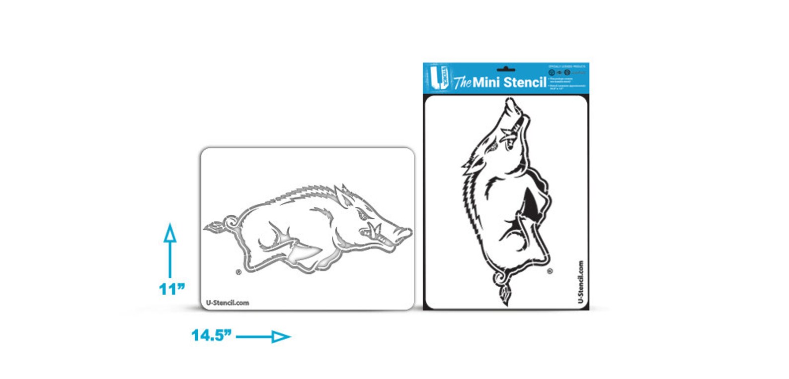 ARKANSAS TUSK Mini Stencil - Etsy