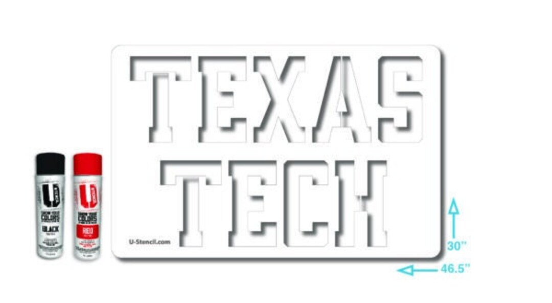 TEXAS TECH – Tailgater Stencil Kit - Etsy