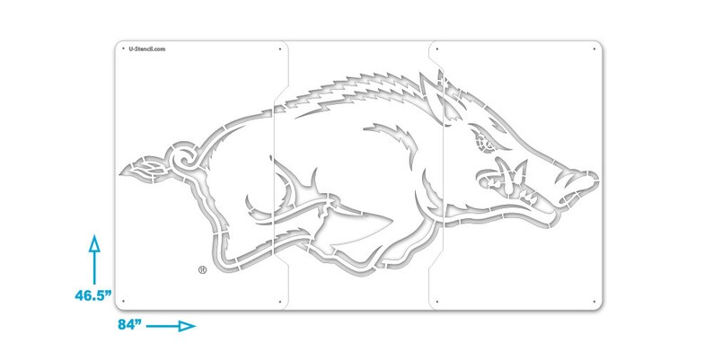 Arkansas Tusk Lawn Stencil Including Paint - Etsy