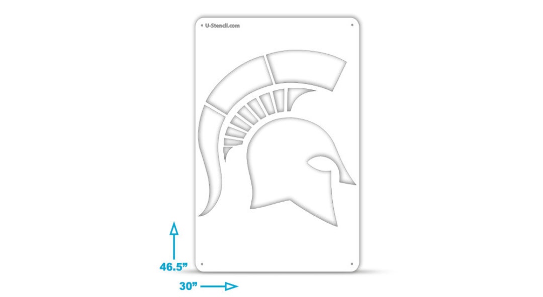 MICHIGAN STATE SPARTAN Helmet – Tailgater Stencil Only - Etsy