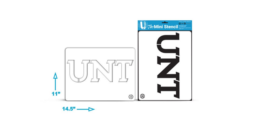 UNIVERSITY of North TEXAS “UNT” – Mini Stencil - Etsy