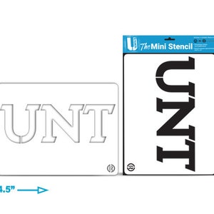 UNIVERSITY of North TEXAS “UNT” – Mini Stencil - Etsy